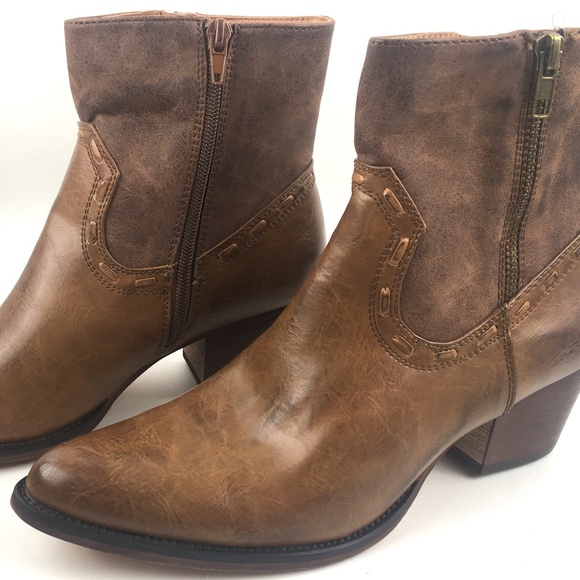 Roper | Shoes | Womens Brown Western Roper Ankle Booties Size 8 | Poshmark